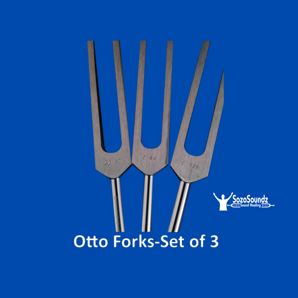 Otto Tuning Forks - Set of 3 32 Hz, 64 Hz, 128 Hz - Buy set of 3 Ott0